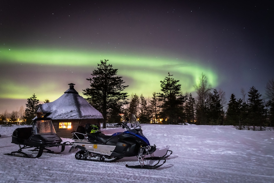 Northern lights sledge ride by snowmobile | musement